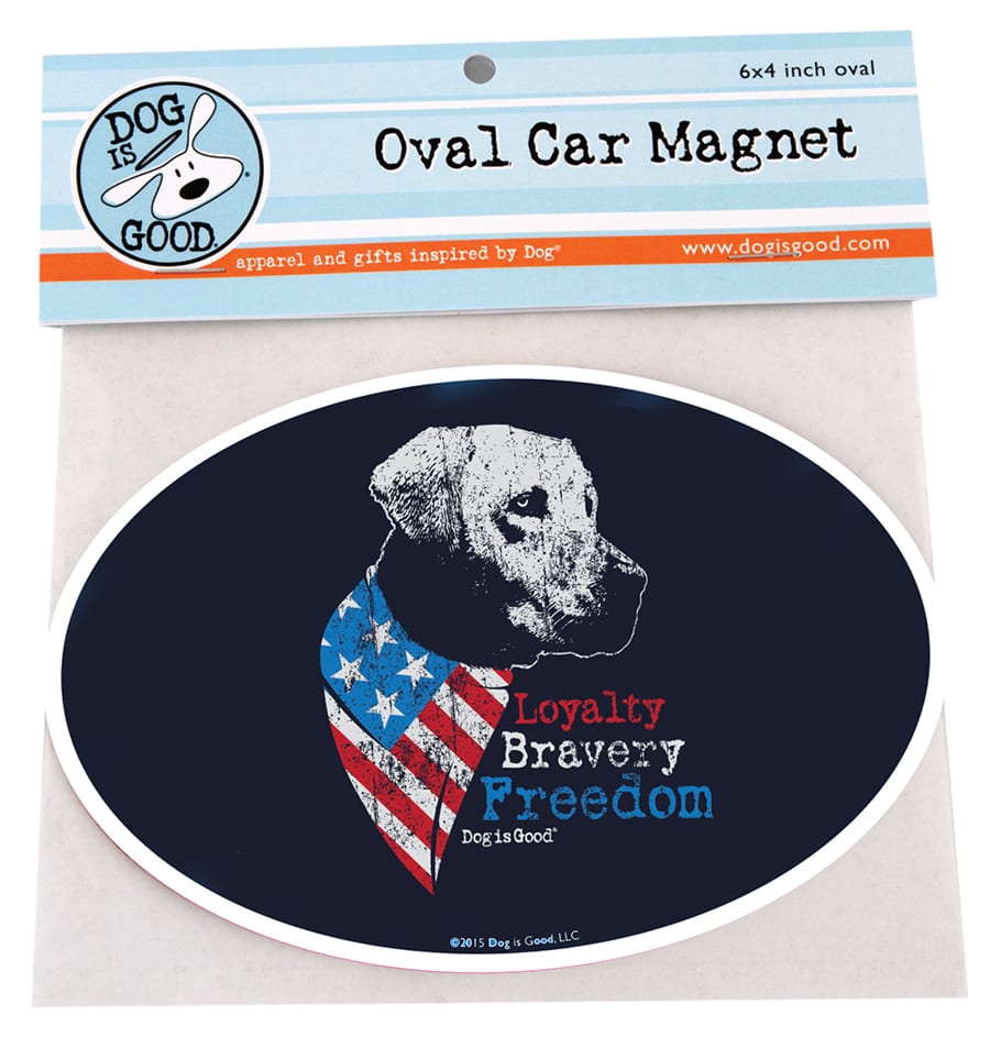 Loyalty-Bravery-Freedom-Car-Magnet | Sir Woofalot