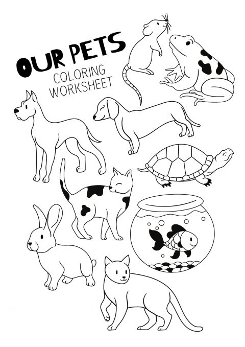 Just For Fun! A Pet Coloring Sheet | Sir Woofalot